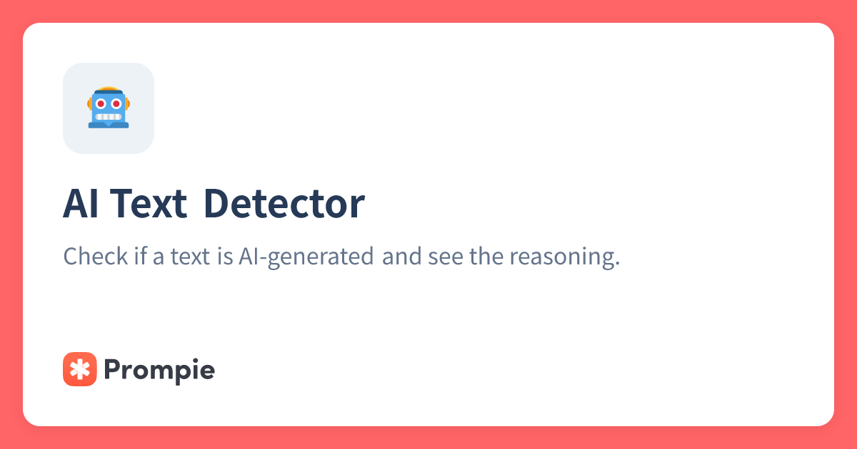 AI Text Detector | Prompie