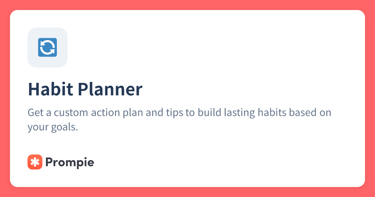 Habit Planner | Prompie
